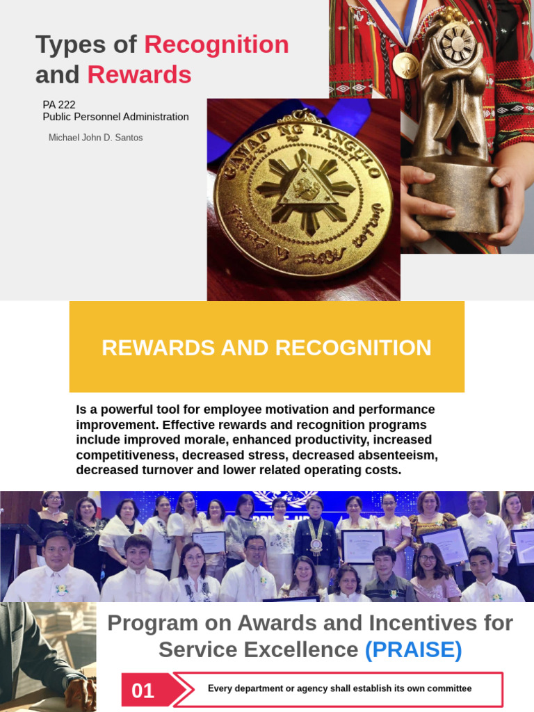 Types of Recognition and Rewards | PDF | Incentive | Psychological Concepts