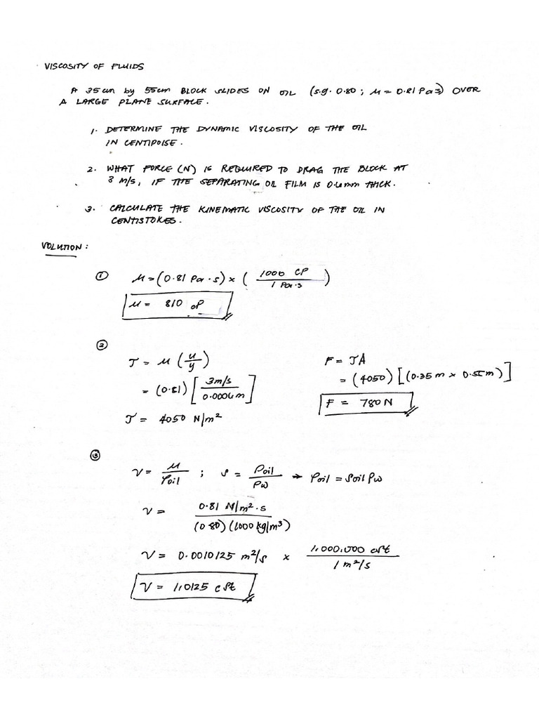 Fluid Mechanics (Pressure) | PDF