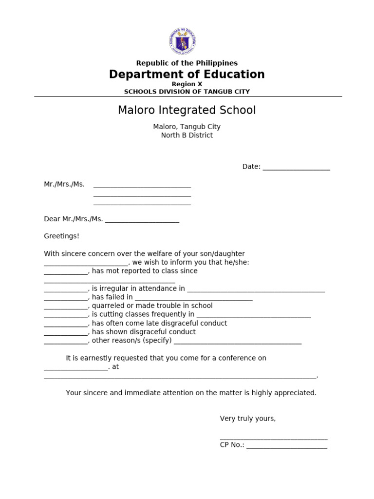 Call Parent Form | PDF | Career & Growth