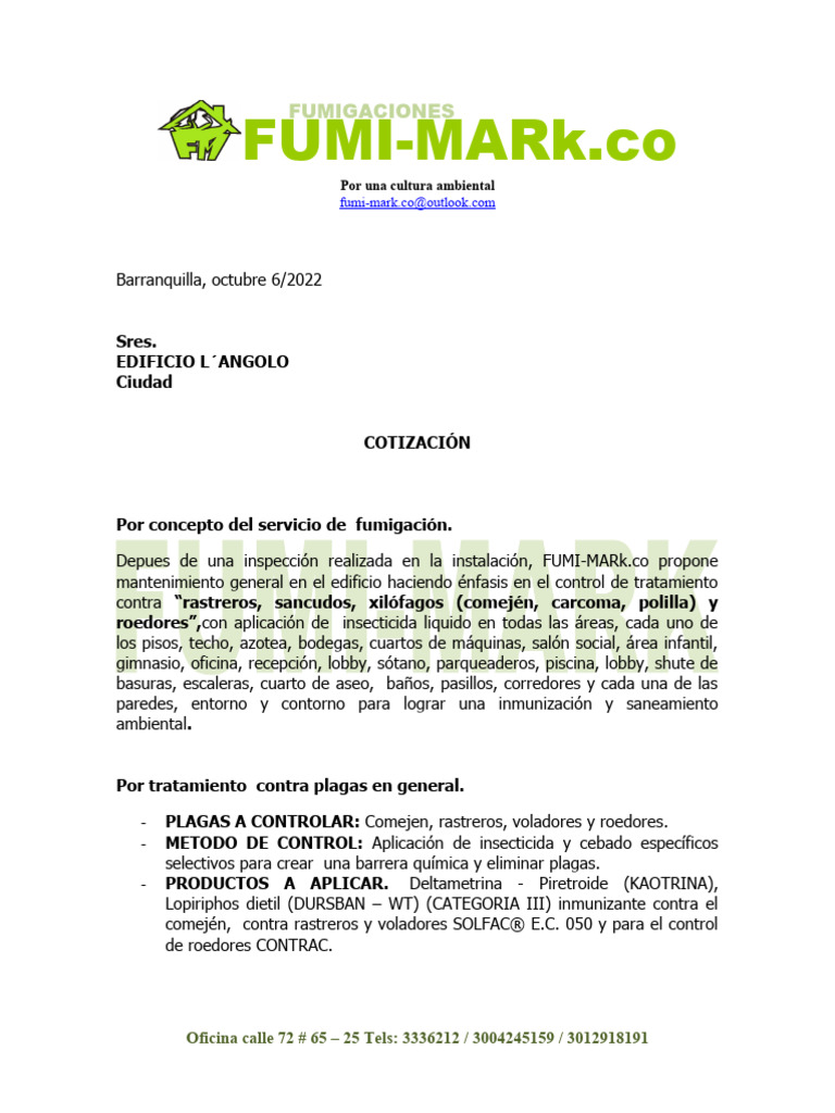 Cotizacion Edificio L Angolo-2 | PDF