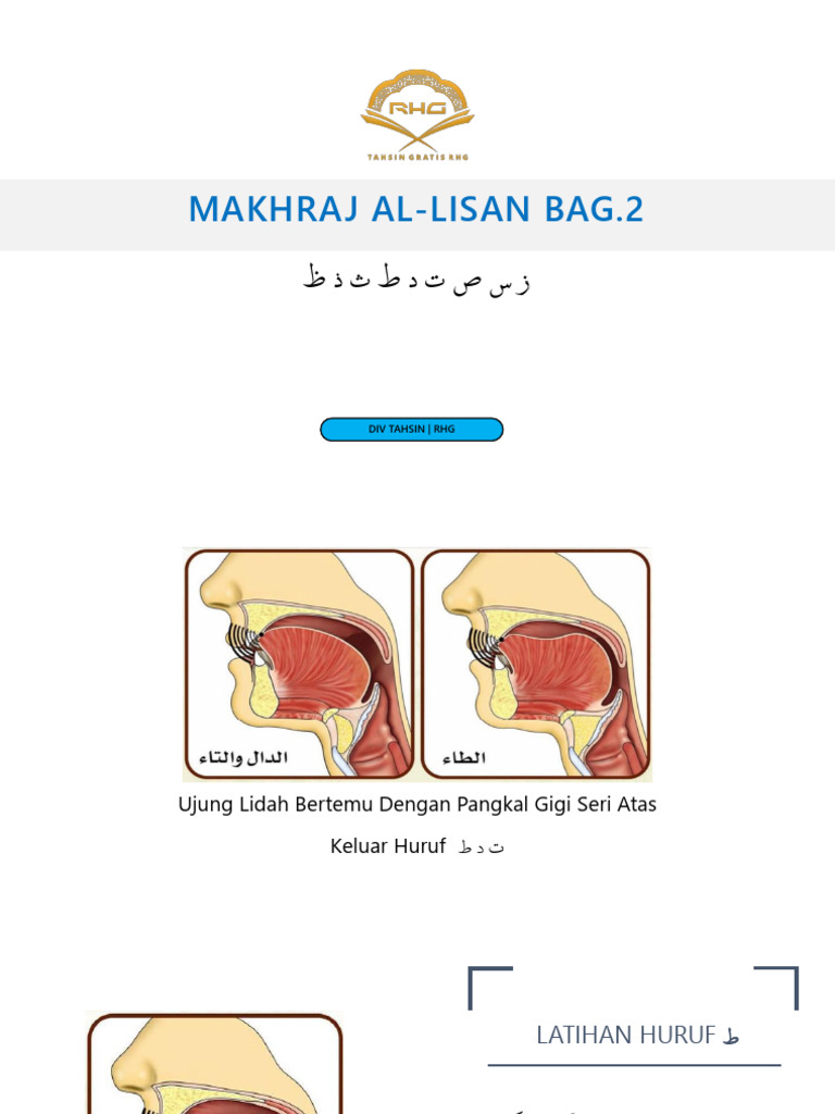 Materi 7 Makharijul Huruf Al-Lisan Bag.2 | PDF