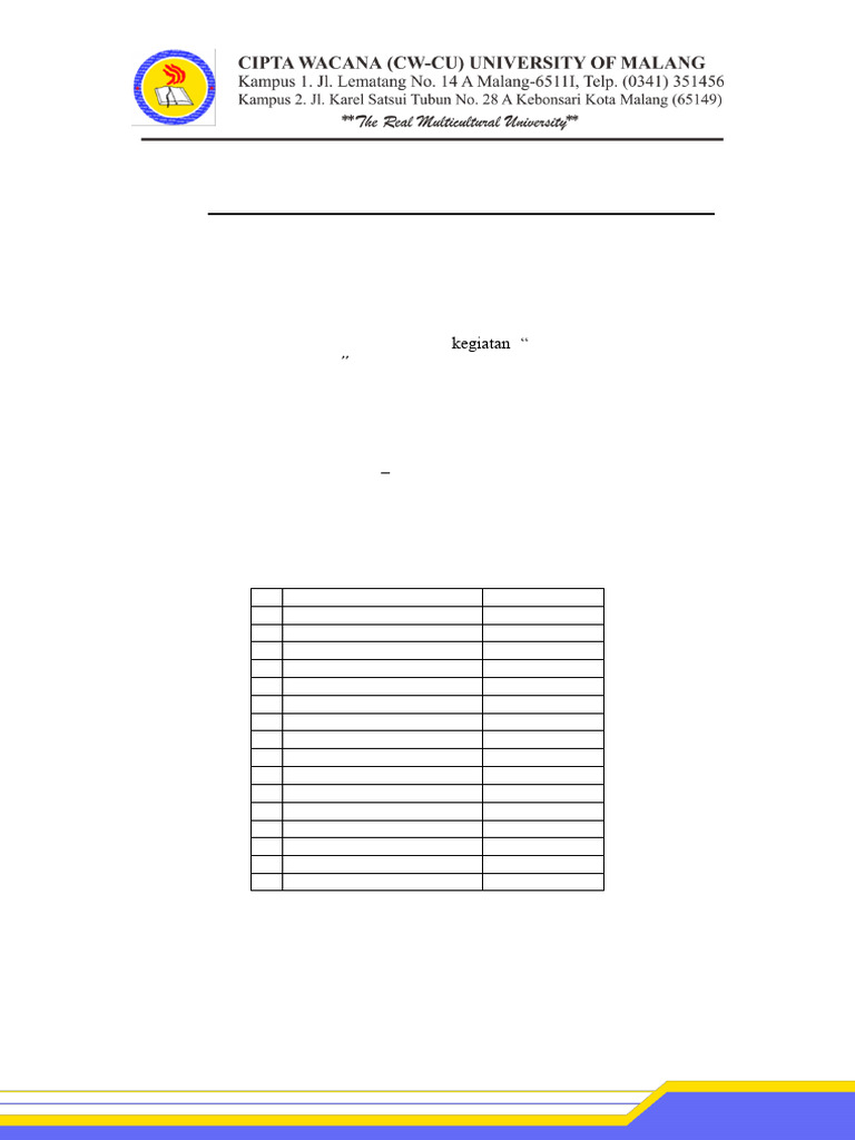 Undangan Seleksi Kepengurusan BEM 1 | PDF