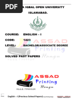 AIOU 1429 Guess Paper 2025 PDF | PDF | Probability Theory | Probability