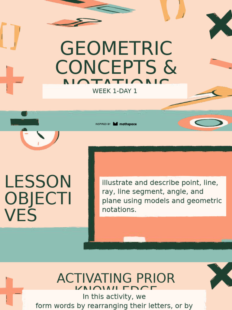 Geometric Concepts: Points, Lines, Angles | PDF | Line (Geometry) | Angle