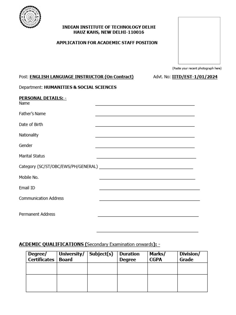 Eli Appication Form-18!10!24 | PDF