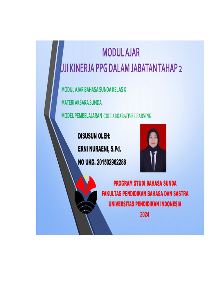 F4 Modul Ajar Aksara Sunda Kls X | PDF