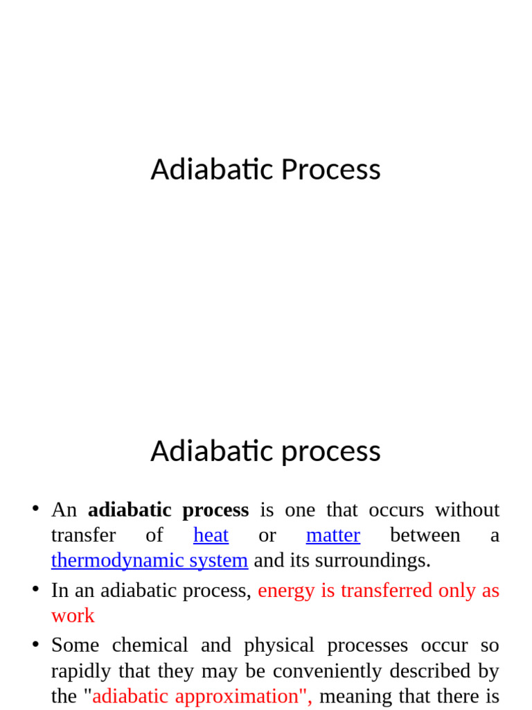 Adiabatic Process | PDF | Heat | Continuum Mechanics