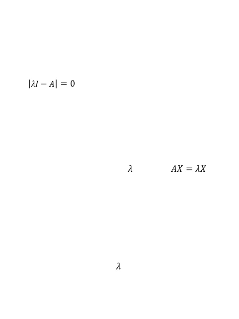 Characteristic Roots or Characteristic Values | PDF | Eigenvalues And ...