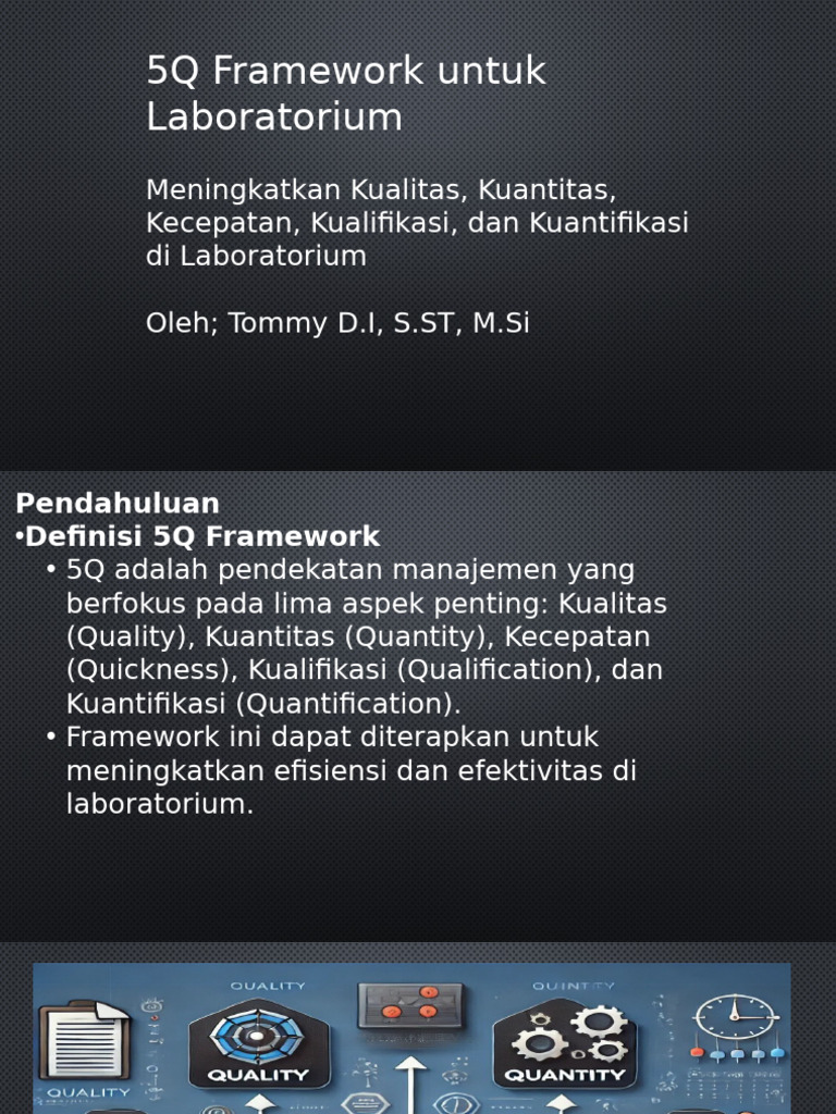 5Q Framework Untuk Laboratorium | PDF | Komputer | Teknologi & Rekayasa