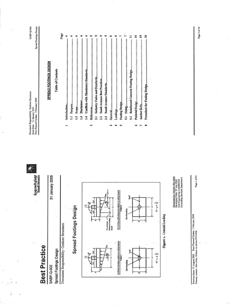 Spread Footing Design | PDF