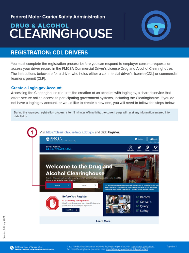 Clearinghouse Registration Driver - 508 | PDF | Password | Computing