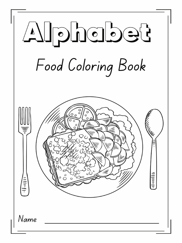 Food Alphabet Coloring Book | PDF