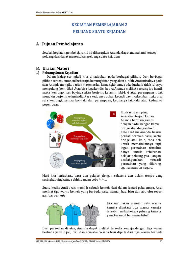 Konsep Peluang | PDF