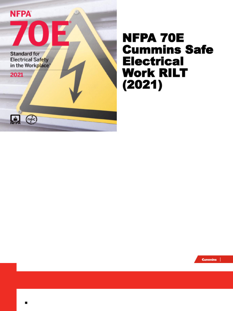 6320 NFPA 70E Electrical Safety RILT | PDF | Safety | Personal ...