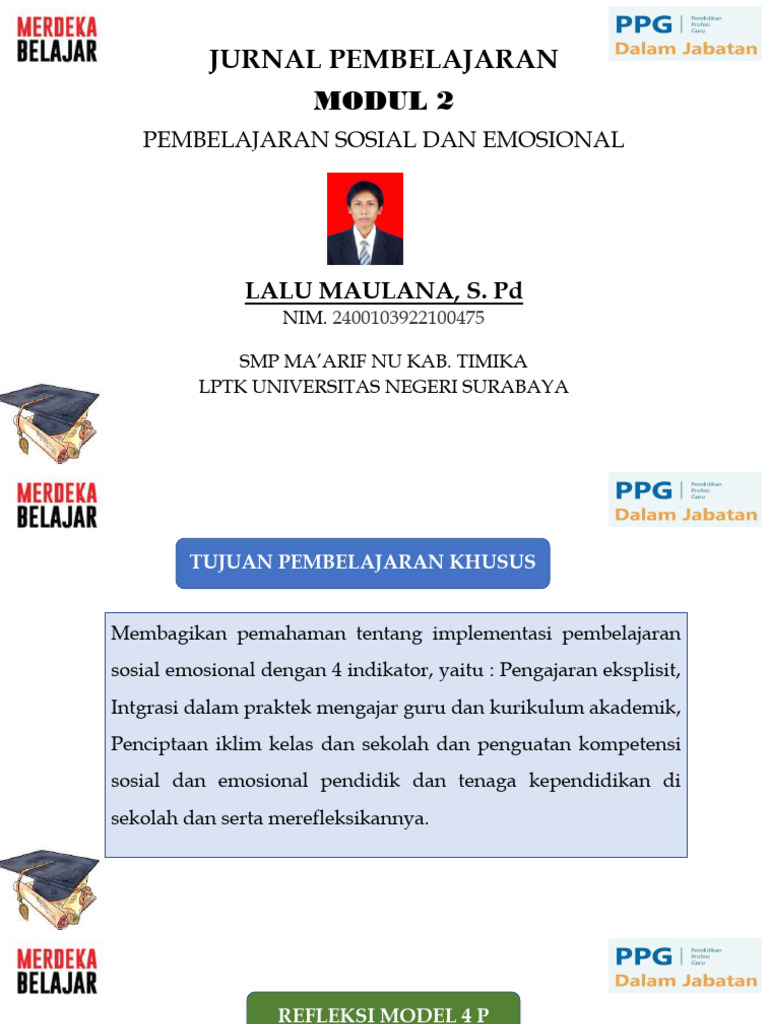 Jurnal Pembelajaran Modul 2 An. Contoh | PDF | Pengembangan Diri | Kesehatan Holistik