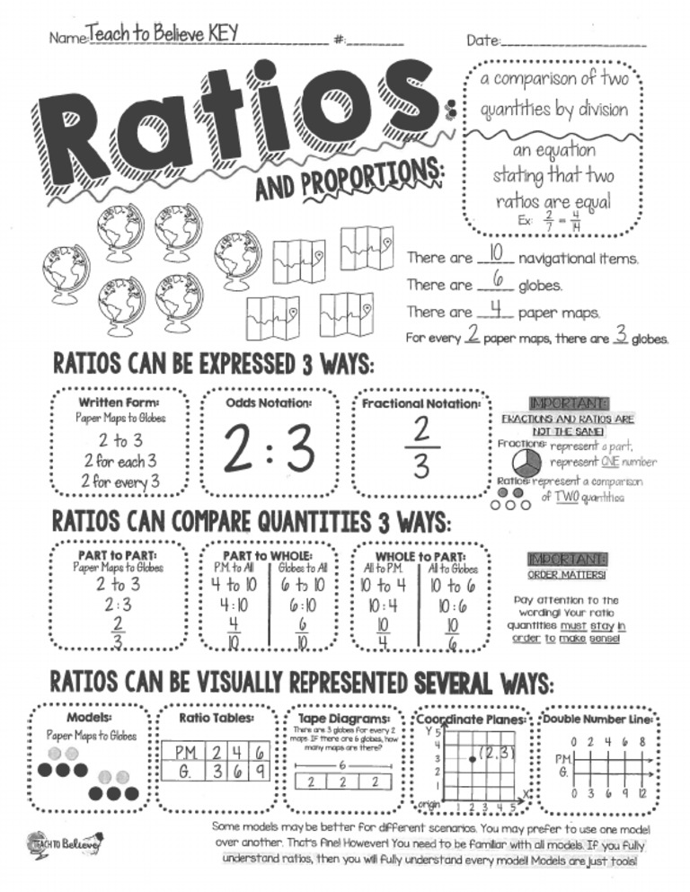 Ratio Notes Answer Key | PDF