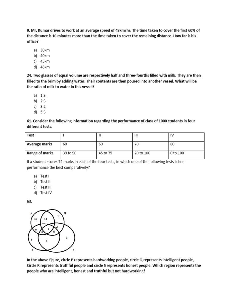 Mr. Kumar's Commute and Distance Problem | PDF