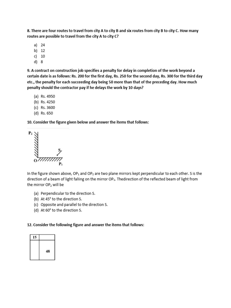 CSAT 2011 PYQ Discussion Aptitude and DS | PDF | Rectangle