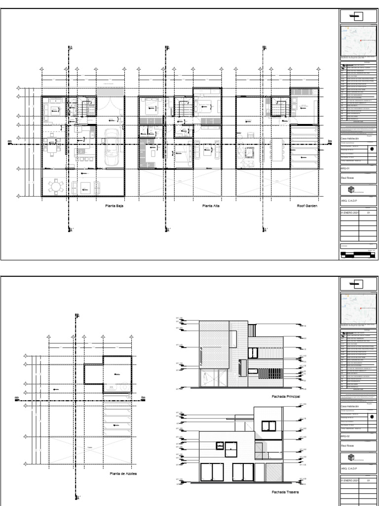 Proyecto Arquitectónico de Una Remodelación de Una Casa Habitación | PDF