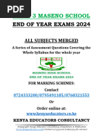 ADVANCE INSTRUCTIONS FOR CONDUCT OF 2025 KCSE PROJECTS AND PRACTICALS ...