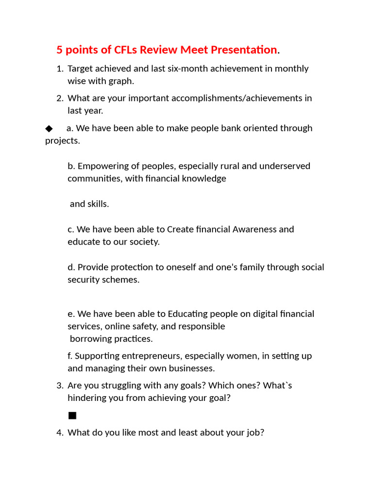 Ppt Format Review Meeting Pdf