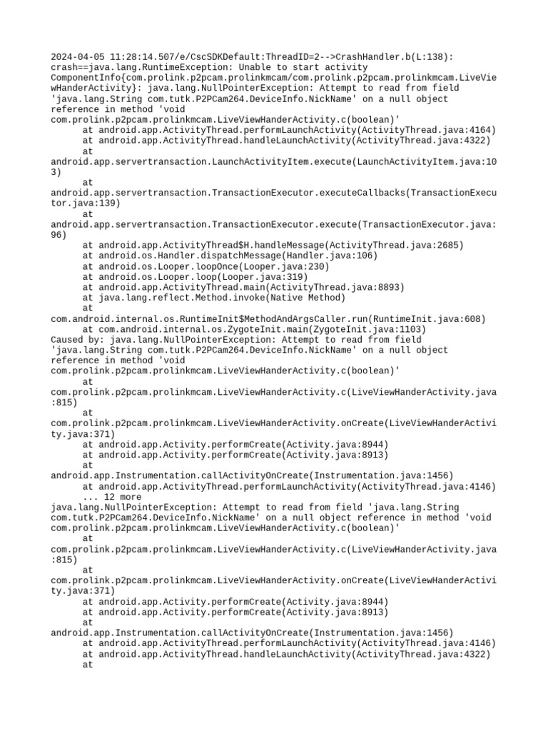 0 Log Pdf Java Programming Language Android Operating System