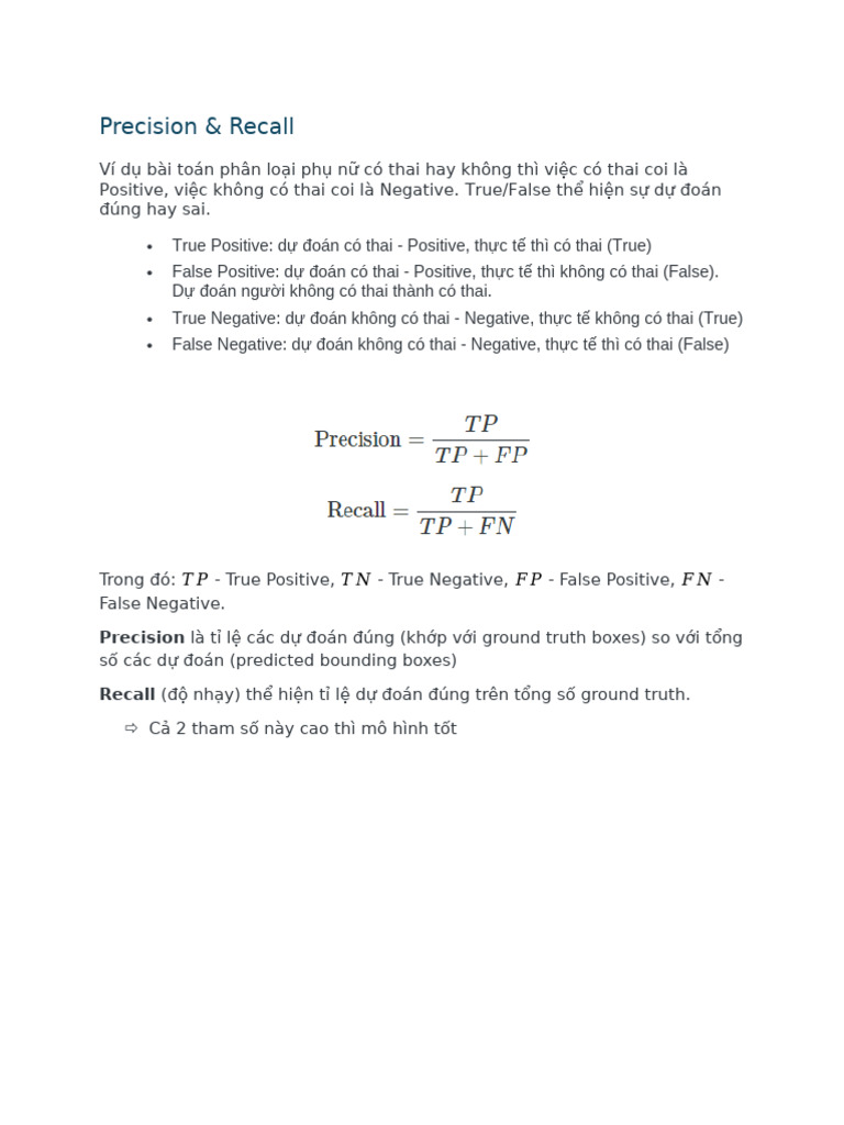 Precision Recall | PDF
