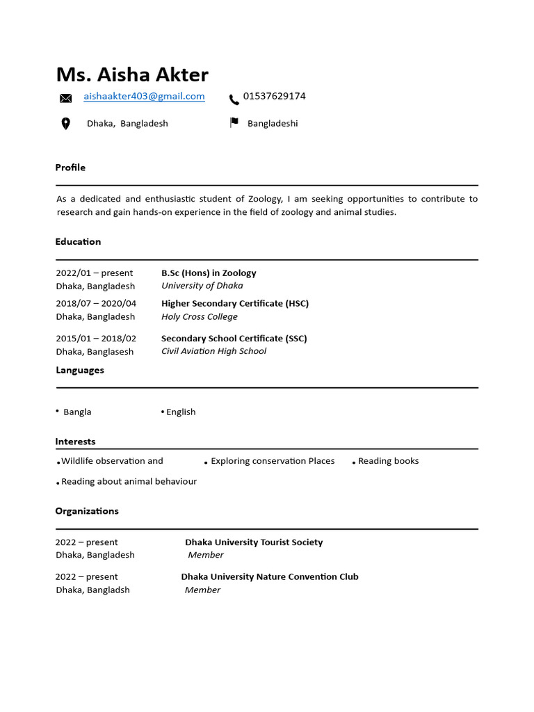 Aisha 2 DU CV-1 | PDF