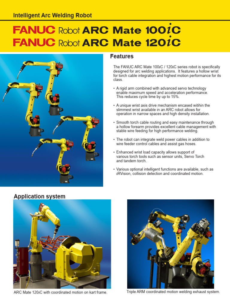 ARC Mate 100 - 120ic Series Product Information - 190 | PDF ...
