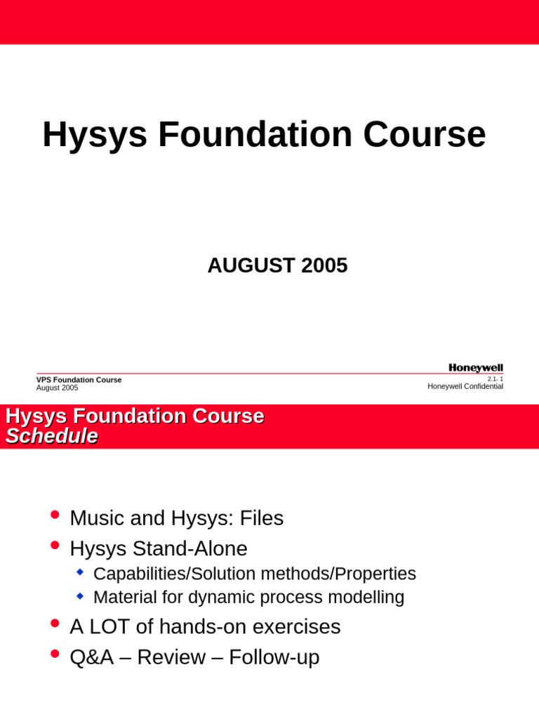 Hysys Foundation Course | PDF | Spreadsheet | Pump