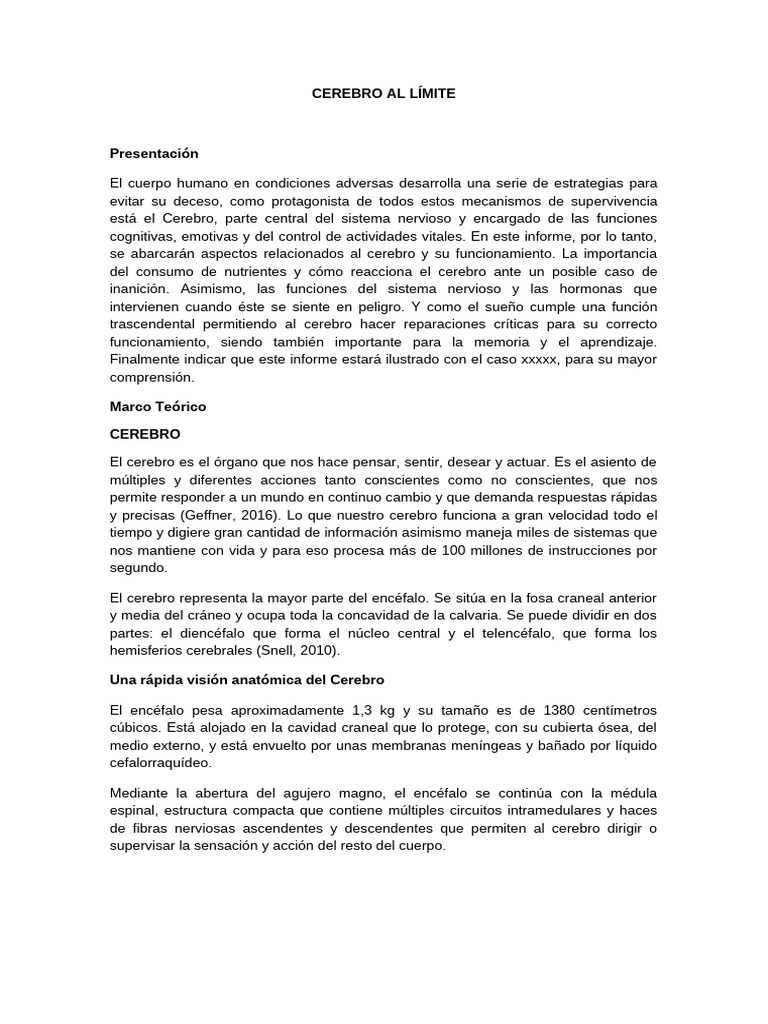 Cerebro Al Límite | PDF | Movimiento rápido del ojo Sueño | Lóbulo temporal