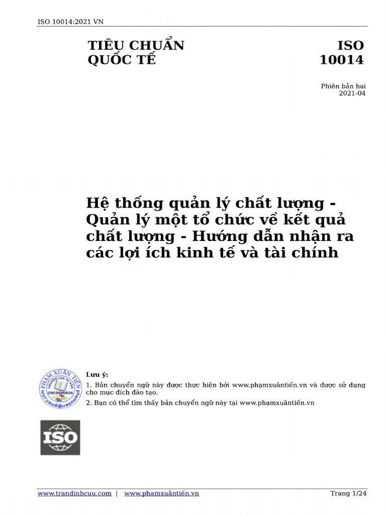 Iso10014 2021 | PDF