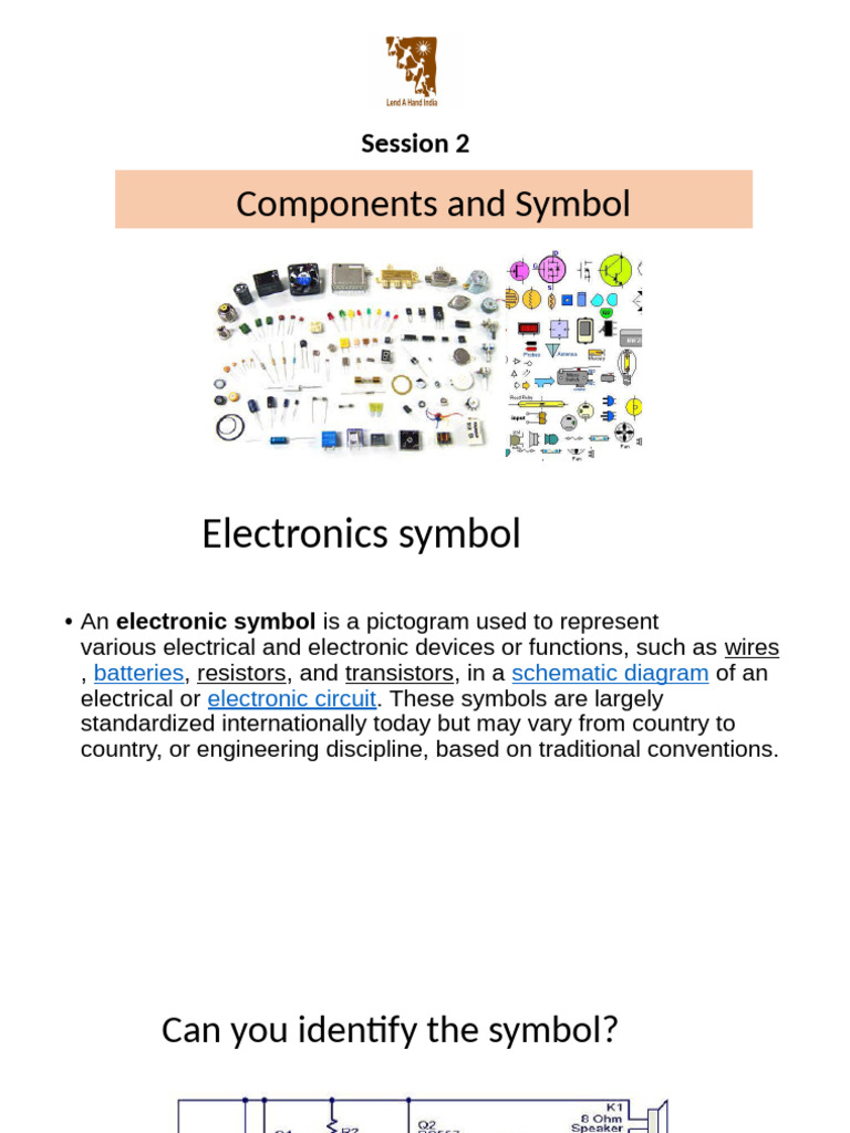 Electronic Symbols and Components Guide | PDF | Electronic Component ...