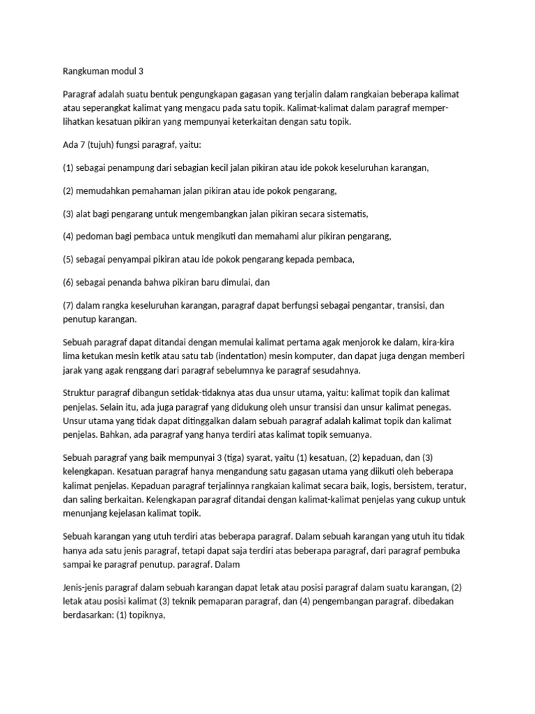 Rangkuman Modul3 | PDF