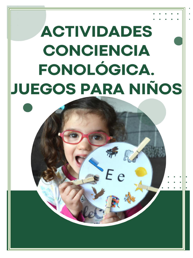 Actividades Conciencia Fonológica. Juegos para Niños | PDF | Palabra ...