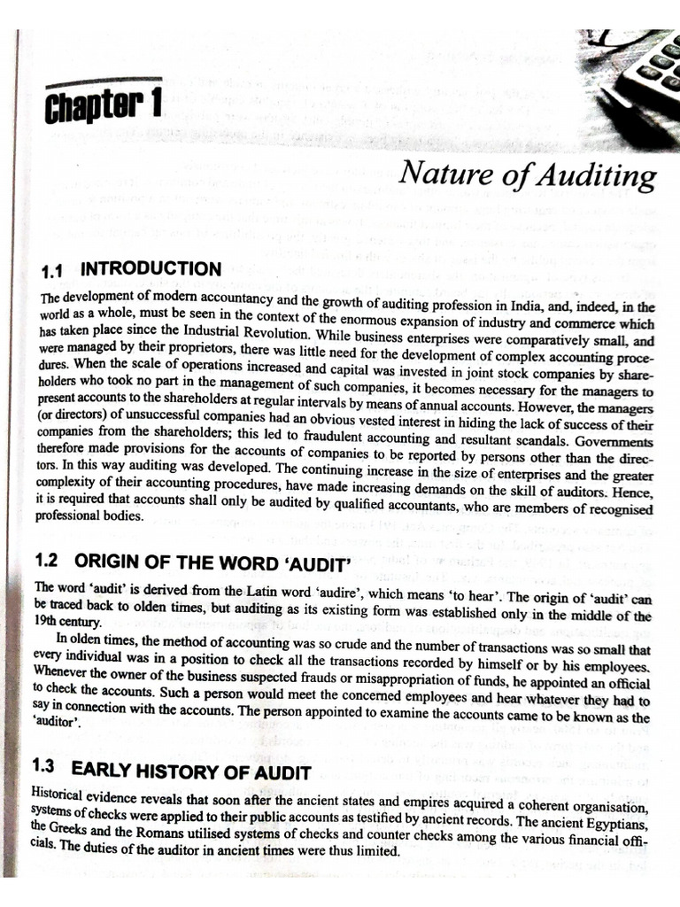 Unit 1 Audit | PDF