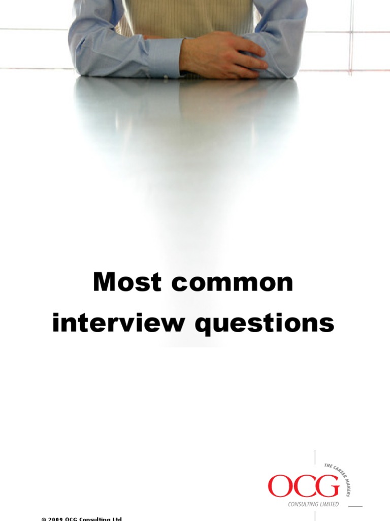 Most Common Interview Questions | PDF | Interview | Behavioural Sciences