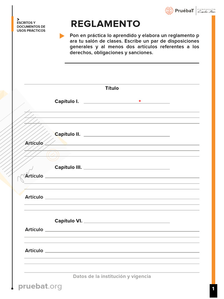 Practica Reglamento | PDF