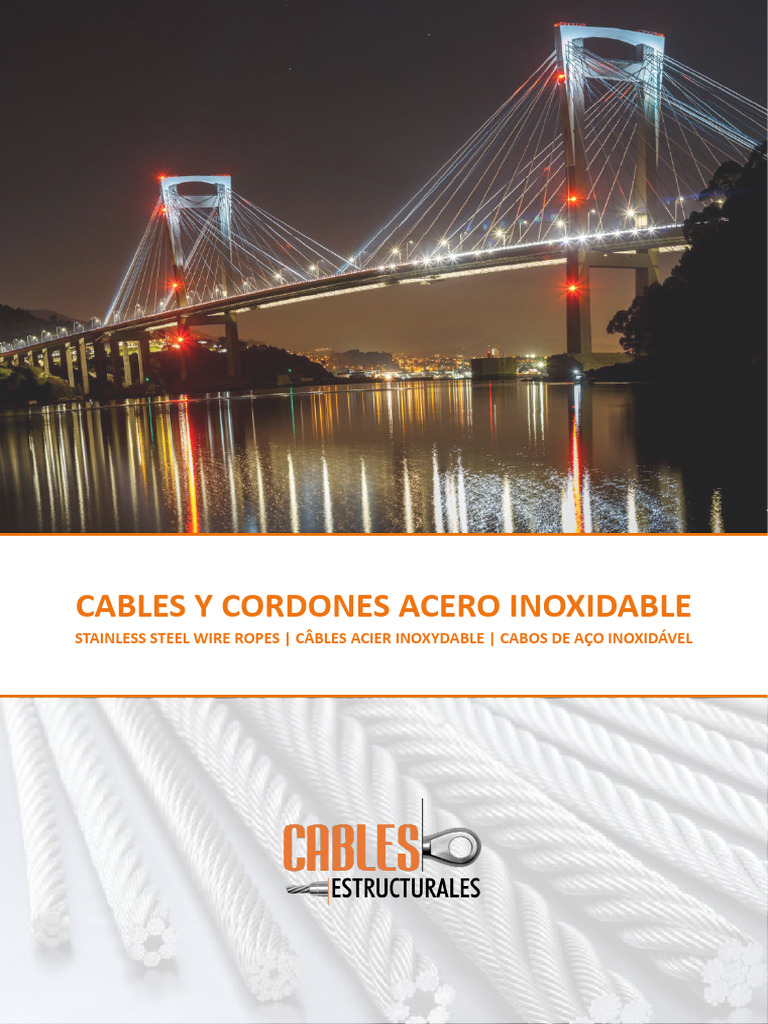 Cables de Acero Inoxidable - Catalogo | PDF | Corrosión | Materiales de ...