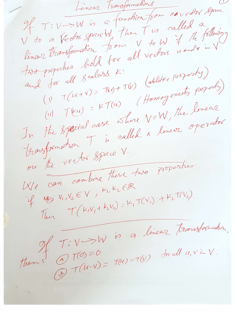 General Linear Transformations | PDF General Linear Transformations | PDF