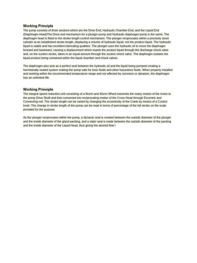 Dosing Pump | PDF