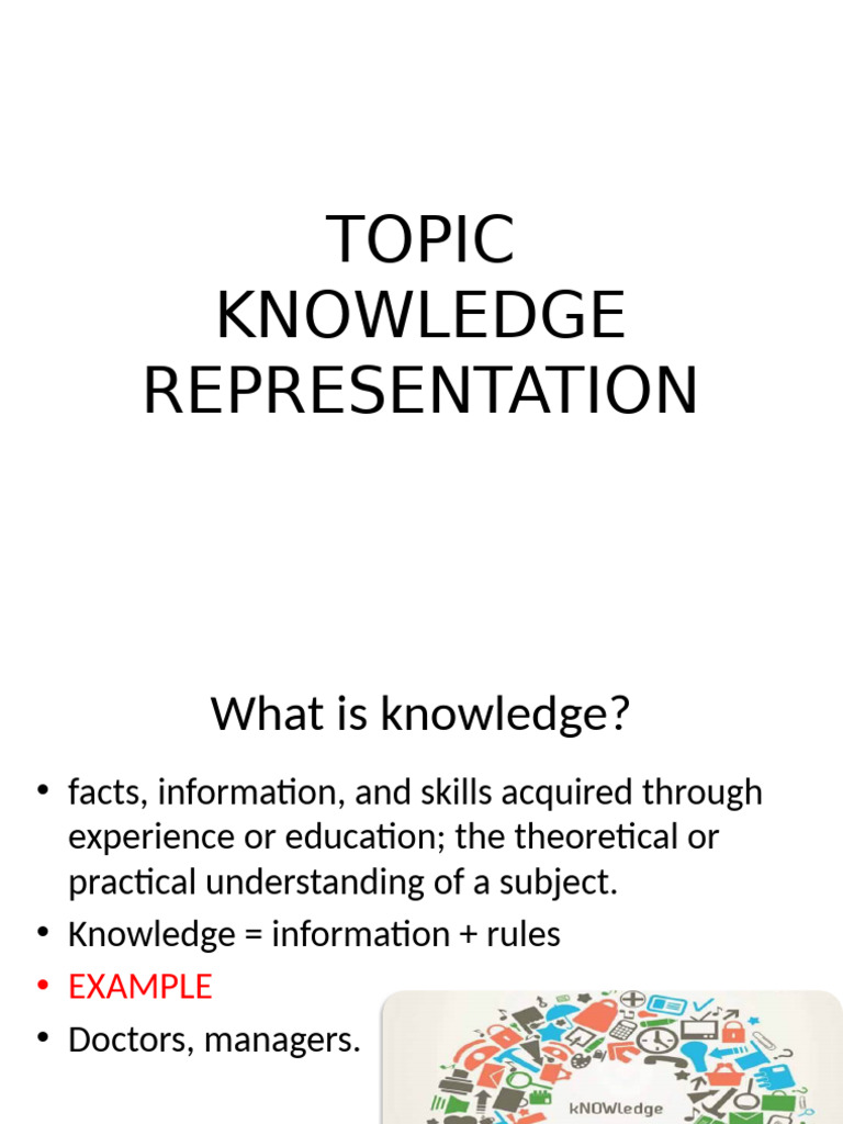 Knowledgerepresentation 190203165228 | PDF | Knowledge Representation And Reasoning | Knowledge