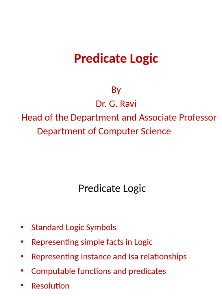 4305 - Predicate Logic AI GR | PDF | Logic | Mathematical Logic