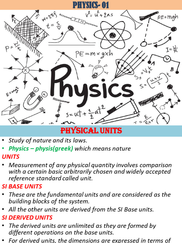 Physics 01 | PDF | Self-Improvement