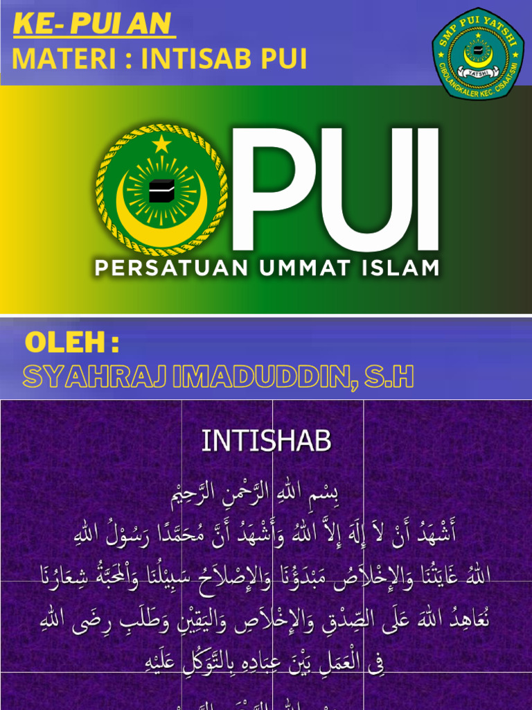 Materi Intisab Pui | PDF