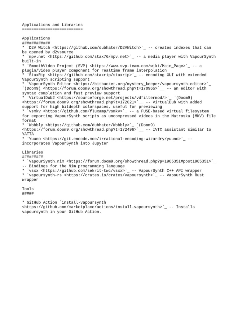 Applications RST | PDF | Computers