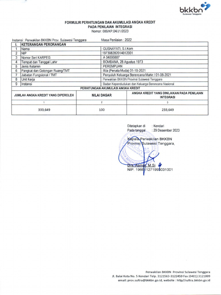 Pak Integrasi & Konversi Gusnayati, S.i.kom | PDF