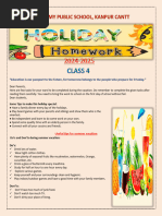 Holiday Homework - Grade 2 | PDF | Communication | Cognition