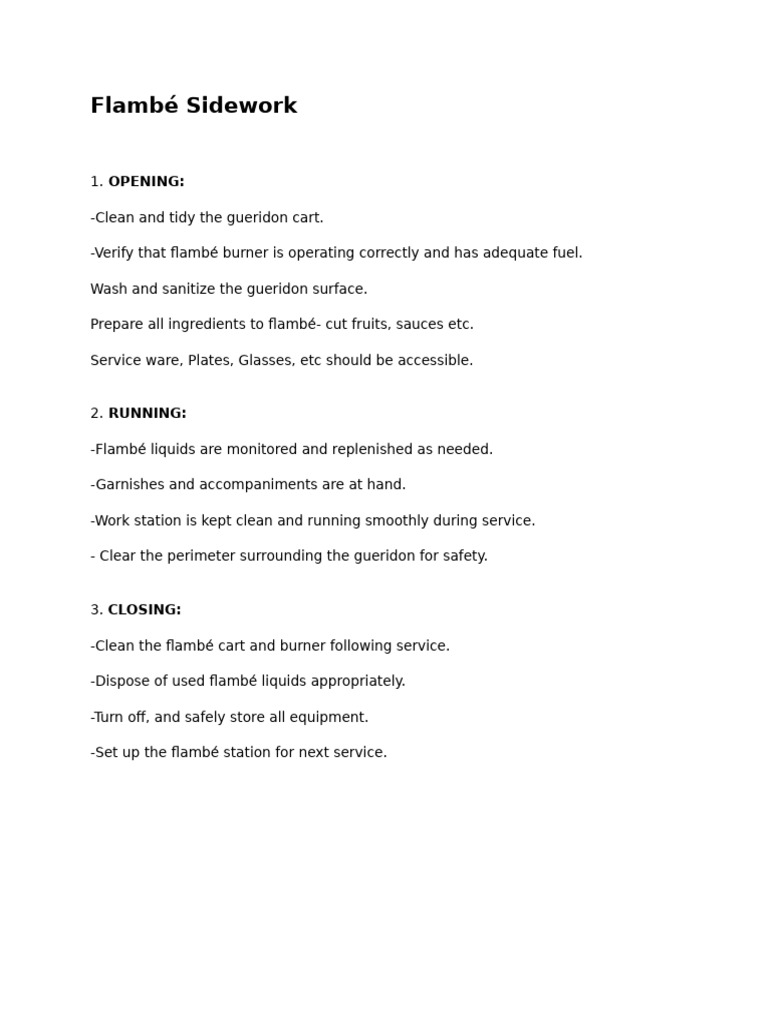 Flambé Sidework | PDF | Technology & Engineering