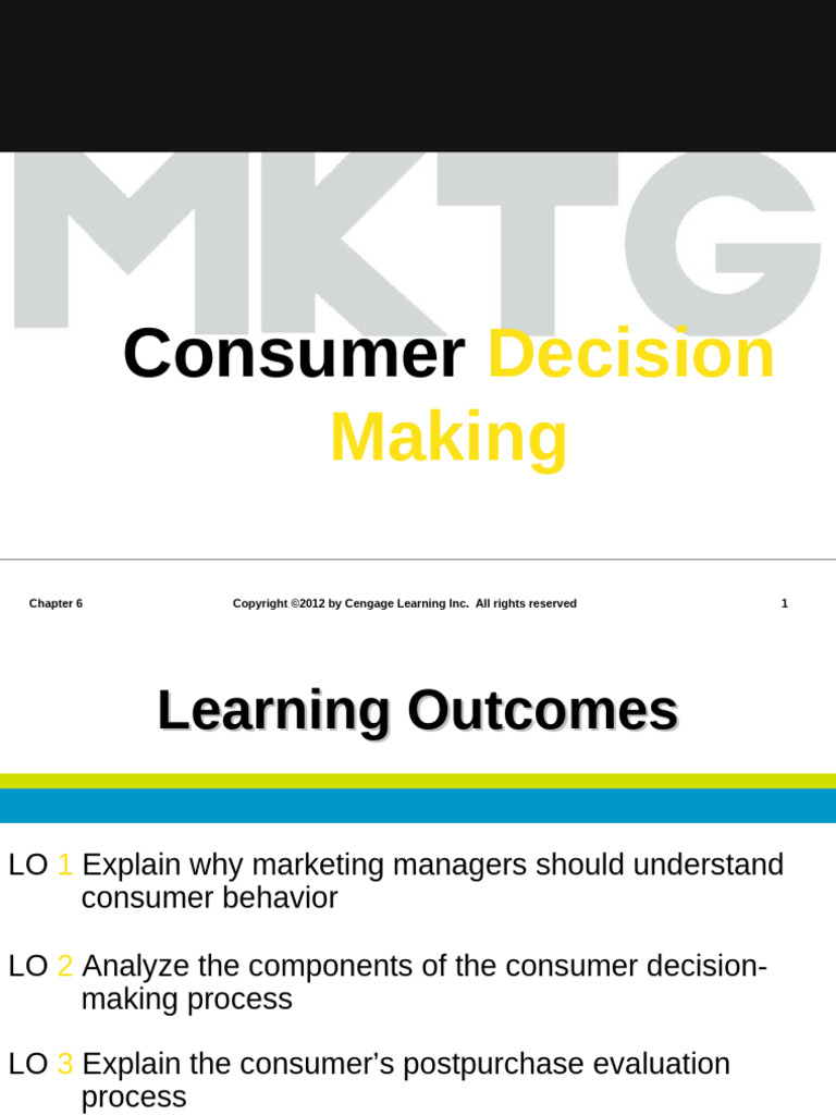Lesson 4. Consumer Decision Making in Services Marketing 1 | PDF ...
